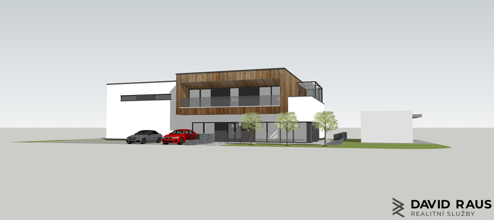 Prodej projektu administrativní budovy (711 m² ) včetně stavebního pozemku 1011 m², Troubsko